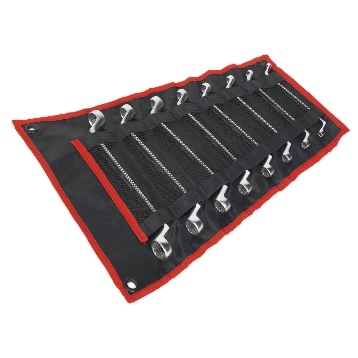 Sealey Premier Offset Double End Ring Spanner Set 8pc - Wow Tools