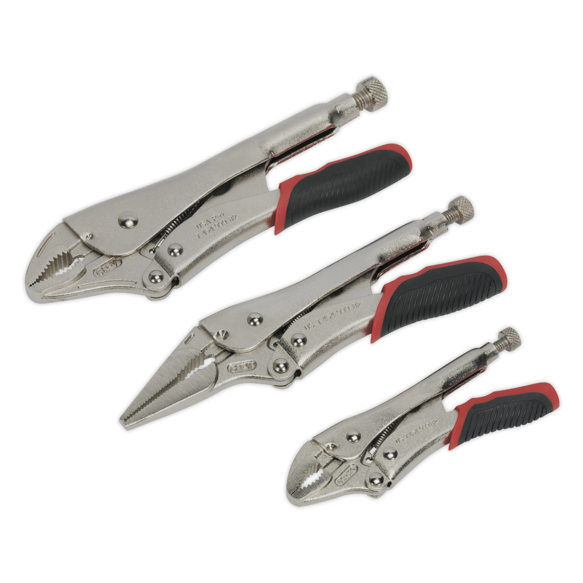 Sealey Premier Quick Release Locking Pliers Set 3pc - Wow Tools