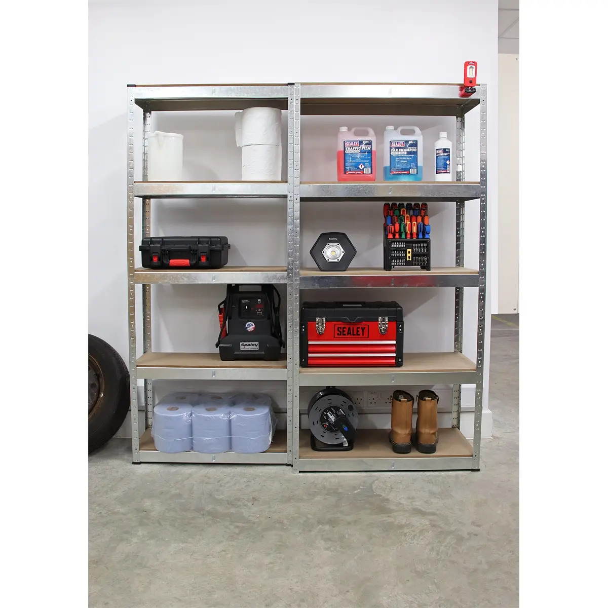 Sealey Racking Unit with 5 Shelves 350kg Capacity Per Level - Wow Tools