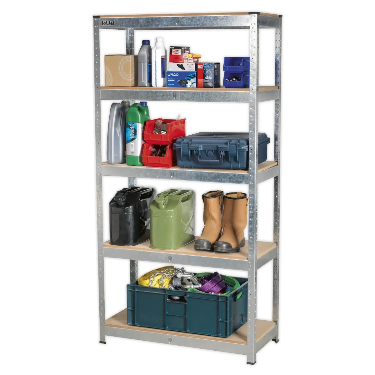 Sealey Racking Unit with 5 Shelves 350kg Capacity Per Level - Wow Tools