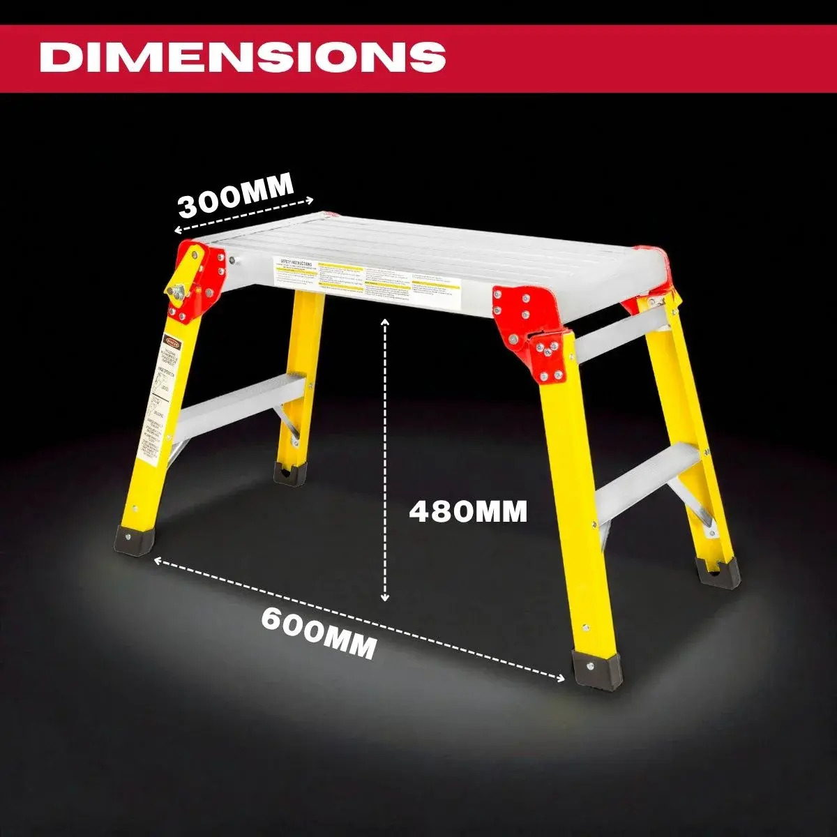 Excel 5708 Fibreglass Work Bench Platform Heavy Duty Folding Hop Up ...