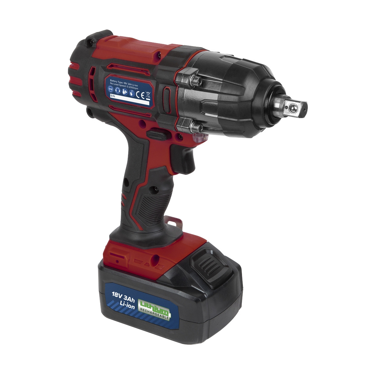 Sealey 1/2"Sq Drive Cordless Impact Wrench 18V - Wow Tools