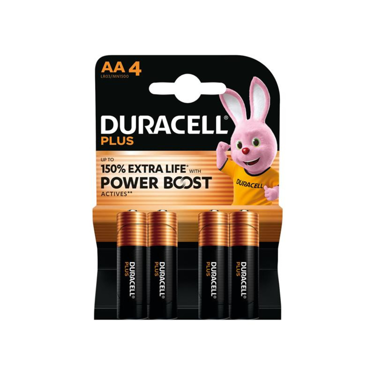 Duracell AA Cell Plus with Power Boost Batteries (Pack 4) - Wow Tools