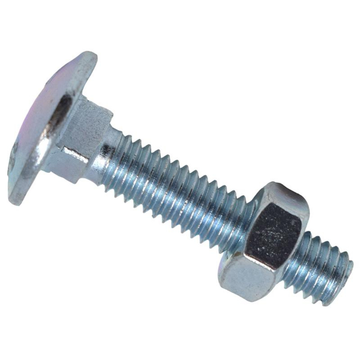 METALMATE® Cup Square Hex Bolt & Nut ZP M6 x 30mm Box 50 - Wow Tools