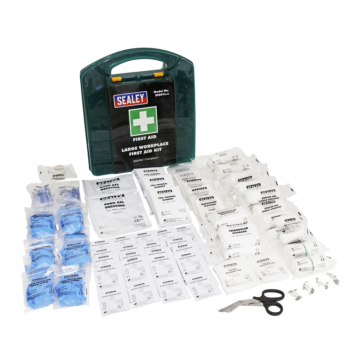 Sealey First Aid Kit, Large - BS 8599-1 Compliant - Wow Tools