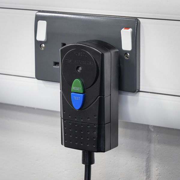 Sealey 25m Cable Reel with Thermal Trip & RCD Plug 4 x 230V - Wow Tools