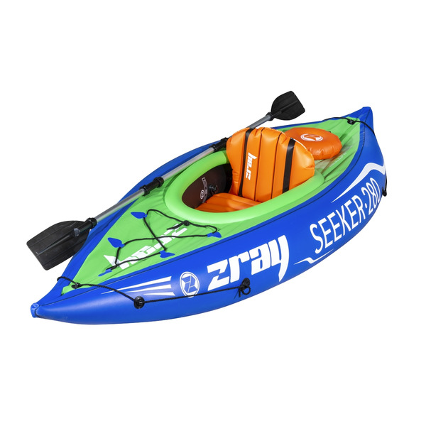 Sealey Dellonda Inflatable One-Person Kayak/Canoe Set with Pump, Carry ...