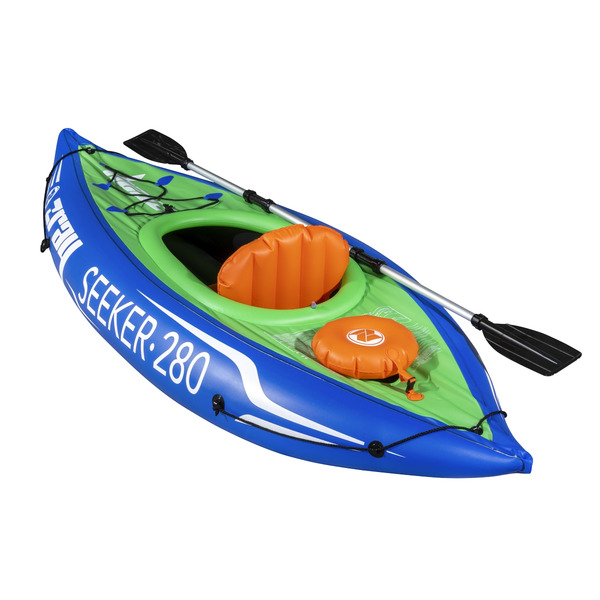 Sealey Dellonda Inflatable One-Person Kayak/Canoe Set with Pump, Carry ...