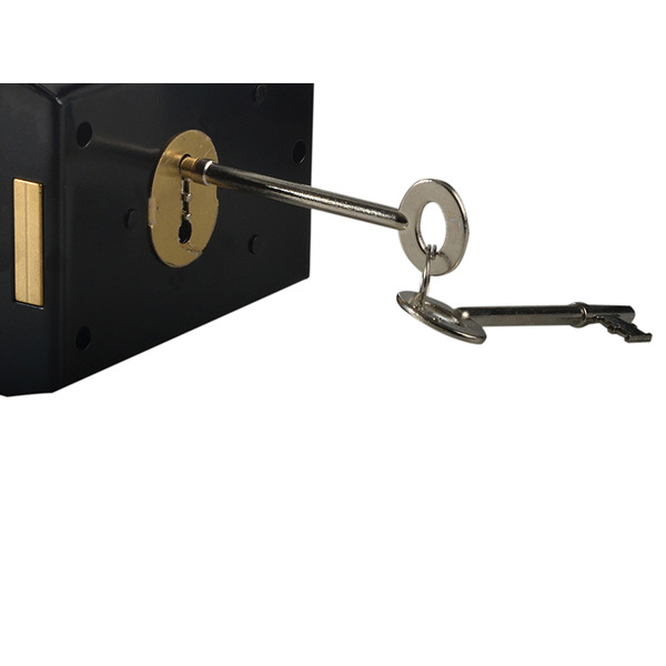 Yale Locks P402 Rim Lock Black Finish 102 x 76mm Visi - Wow Tools